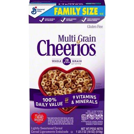 General Mills Multi-Grain Cheerios Cereal, 18 oz | Central Market ...
