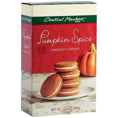 Central Market Pumpkin Spice Sandwich Cookies, 10.6 oz | Central Market ...