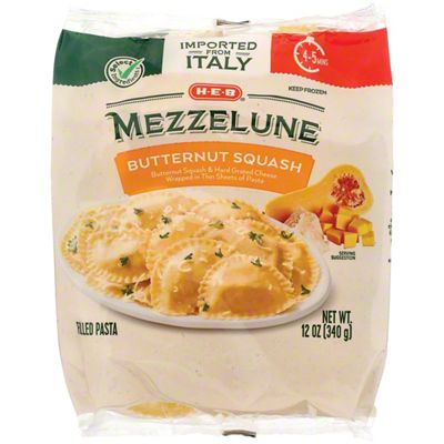 H-E-B Frozen Mezzelune Filled Pasta - Butternut Squash, 12 oz | Central ...
