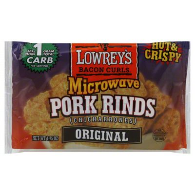 Lowreys Bacon Curls Microwave Pork Rinds Original, 1.75 OZ | Joe V's ...