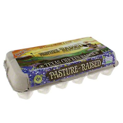 Texas Chicken Ranch Pasture-Raised Cage Free Eggs, 18 CNT | Central ...