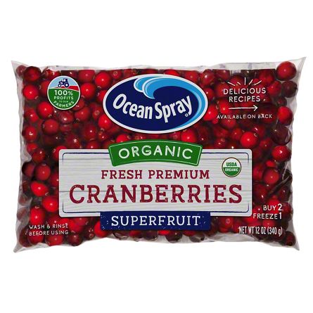 Ocean Spray Organic Fresh Premium Cranberries, 12 oz | Central Market - Really Into Food