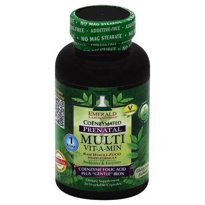 Emerald Laboratories Prenatal Multivitamin, Vegetable Capsules, 30 CT ...
