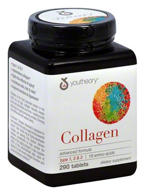 Youtheory Collagen Advanced Formula Types 1, 2 & 3 Tablets, 290 ct ...