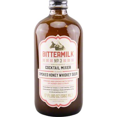 Bittermilk No. 3 Smoked Honey Whiskey Sour Cocktail Mixer, 17 oz ...