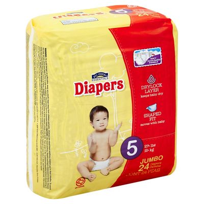 Hill Country Essentials Jumbo Pack Diapers, 24 ct, Size 5 | Central ...