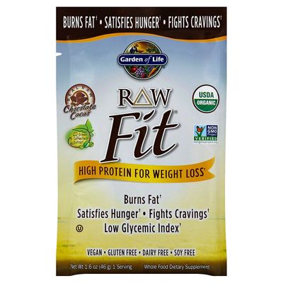 Garden of Life Raw Organic Fit Protein Powder - Chocolate, 1.6 oz ...