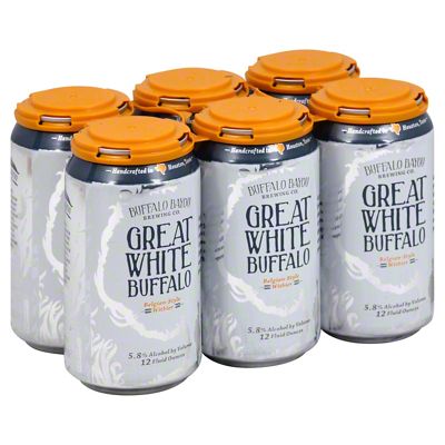 Buffalo Bayou Brewing Great White Buffalo 12 oz Cans, 6 pk | Central ...