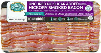 Pederson's Natural Farms No Sugar Added Hickory Smoked Uncured Bacon ...