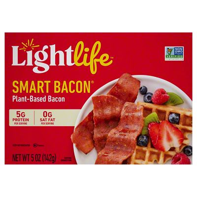 Lightlife Smart Bacon Plant-Based Bacon Strips, 5 oz | Central Market ...