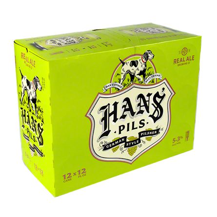 Real Ale Hans' Pils Beer 12 oz Cans, 12 pk | Central Market - Really ...
