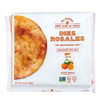 Ines Rosales Orange Sweet Olive Oil Tortas Fine Mediterranean Crisp, 6. ...