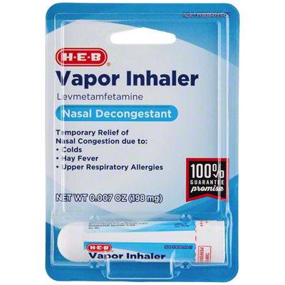 H-E-B Vapor Inhaler Nasal Decongestant, 0.007 oz | Joe V's Smart Shop ...