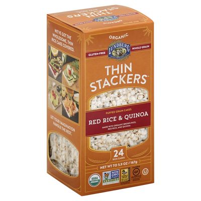 Lundberg Organic Thin Stackers Red Rice & Quinoa, 5.9 oz | Central ...
