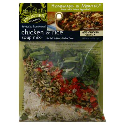Frontier Soups Soups Chicken & Rice Soup Mix, 4.25 oz | Central Market ...