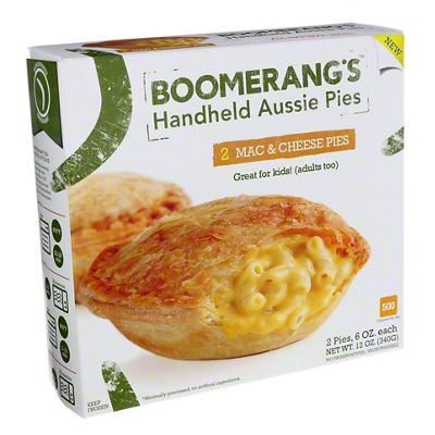 Boomerang's Handheld Aussie Pies, Macaroni and Cheese, 12 oz | Central ...