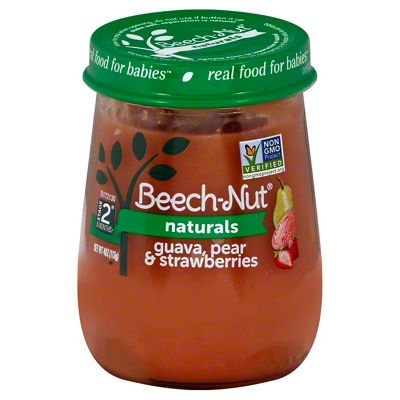 Beech-Nut Naturals Stage 2 Baby Food - Guava Pear & Strawberries, 4 oz ...