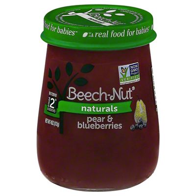 Beech-Nut Naturals Stage 2 Baby Food - Pear & Blueberries, 4 oz | Joe V ...