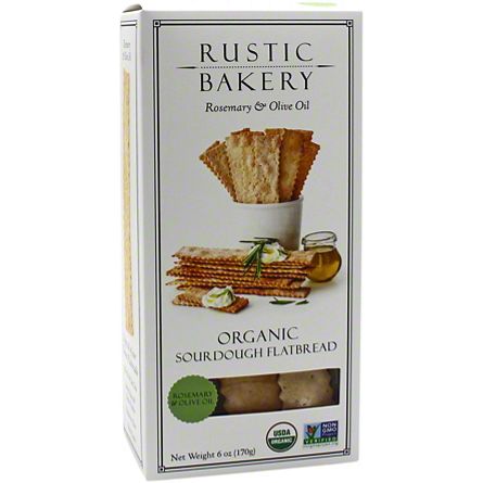 Rustic Bakery Rosemary & Olive Oil Organic Sourdough Flat Bread, 6 oz ...