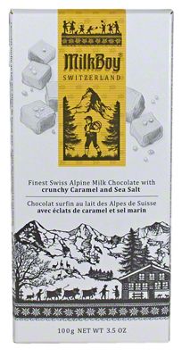Milkboy Swiss Alpine Milk Chocolate with Crunchy Caramel & Sea Salt ...
