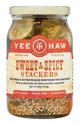 Yee Haw Pickle Co Sweet & Spicy Stackers, 16 oz | Central Market ...
