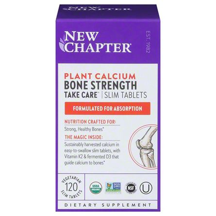 New Chapter Plant Calcium Bone Strength Take Care Slim Tablets, 120 ct ...