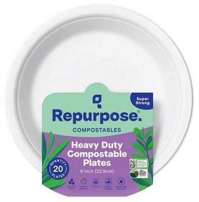 Repurpose Compostable 9 in Everyday Plates, 20 ct | Central Market ...