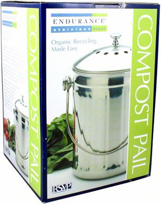 RSVP 1 Gallon Stainless Steel Compost Pail, ea | Central Market ...