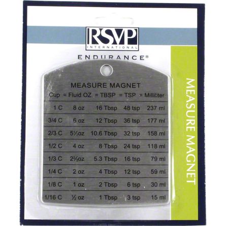 RSVP International Stainless Steel Measuring Conversion Magnet, Ea ...