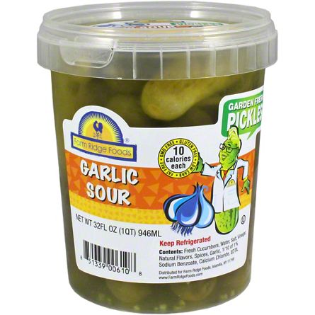 Farm Ridge Foods Garlic Sour Pickles, 32 OZ | Central Market - Really ...