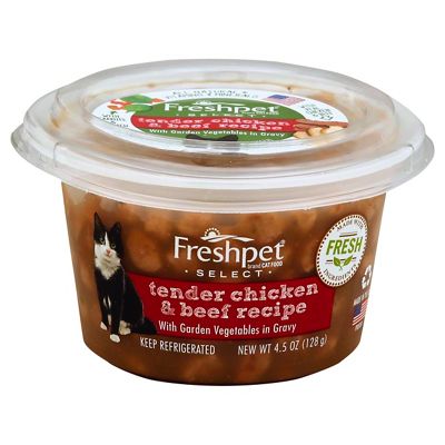 Freshpet Select Tender Chicken & Beef Recipe Cat Food, 4.5 oz | Central ...