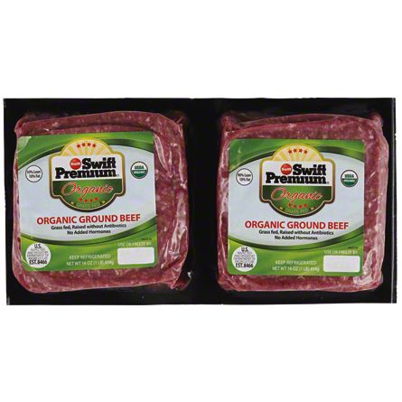Swift Premium 90% Lean Organic Ground Beef, 32 oz | Central Market ...