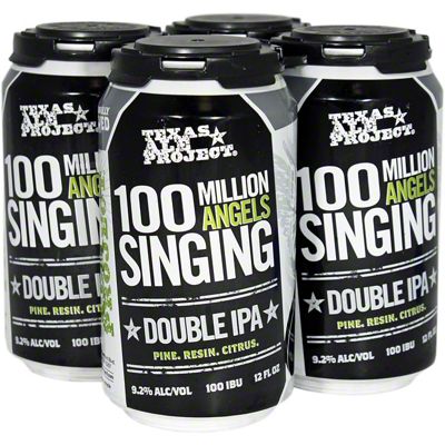 Texas Ale Project 100 Million Angels Singing Double IPA Beer 12 oz Cans ...