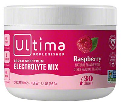 Ultima Replenisher Raspberry Electrolyte Hydration Powder, 3.4 oz ...