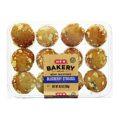 H-E-B Bakery Blueberry Streusel Mini Muffins, 12 ct | Joe V's Smart ...