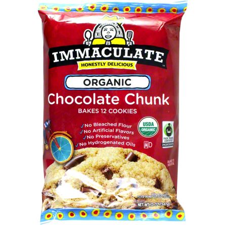 Immaculate Baking Immaculate Baking Organic Chocolate Chunk Cookies, 12 ...