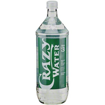 Crazy Water Natural Still Mineral Alkaline Water - No. 3 Glass Bottle ...