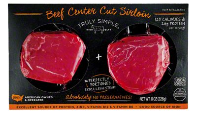 Truly Simple Beef Center Cut Sirloin, 8 oz | Central Market - Really ...