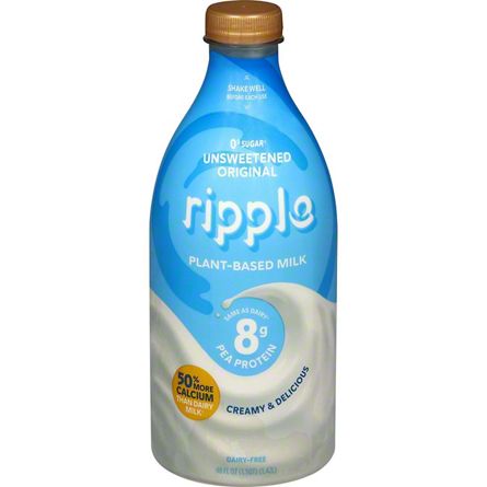 Ripple Original Unsweetened Dairy Free Pea Milk, 48 oz | Central Market ...