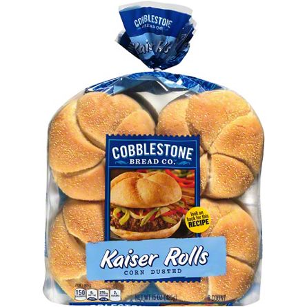 Cobblestone Bread Co. Corn Dusted Kaiser Rolls, 8 ct | Central Market ...