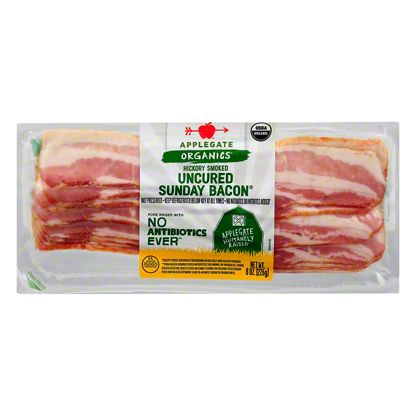 Applegate Organic Uncured Sunday Bacon, 8 oz – Central Market