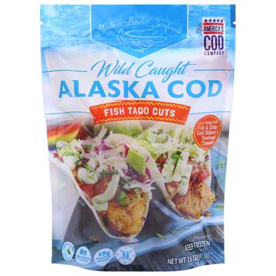 Alaskan Leader Frozen Wild Caught Fish Taco Alaska Cod Cuts, 16 oz ...