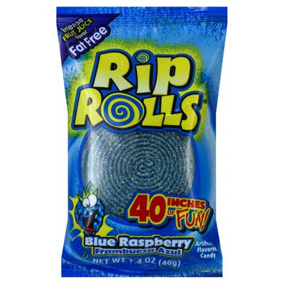 Rip Rolls Blue Raspberry Rolls, 1.40 oz | Central Market - Really Into Food