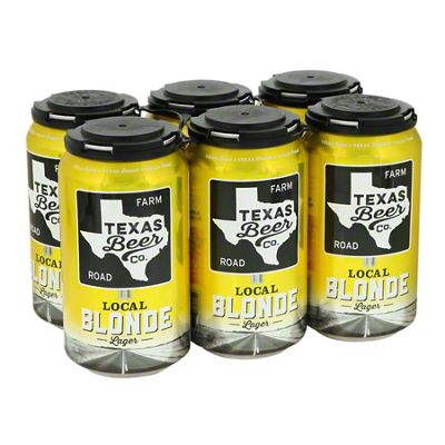 Texas Beer Company Local Blonde Lager 12 oz Cans, 6 pk | Central Market ...