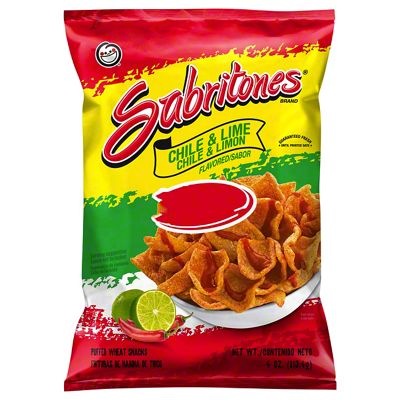 Sabritones Chile & Lime Puffed Wheat Snacks, 4 oz | Joe V's Smart Shop ...