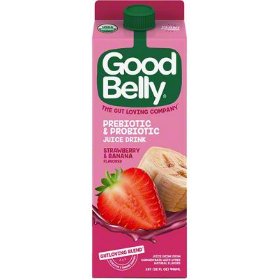 GoodBelly Probiotics Strawberry Banana Flavor Probiotic Juice Drink, 32 ...