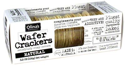 Olina's Bakehouse Natural Wafer Crackers, 3.5 oz | Central Market ...