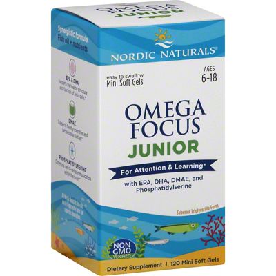 Nordic Naturals Omega Focus Junior Unflavored Softgels, 120 ct ...