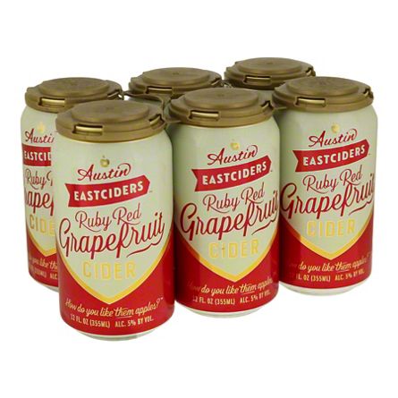 Austin Eastciders Ruby Red Grapefruit Cider 12 oz Cans, 6 pk | Central ...