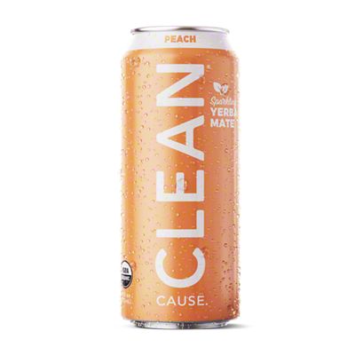 Clean Cause Peach Yerba Mate Tea, 16 oz | Central Market - Really Into Food
